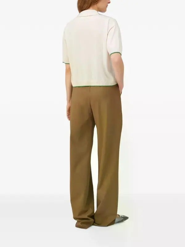 RETORI Retro'i Contrast-trim Short-sleeve Polo Shirt