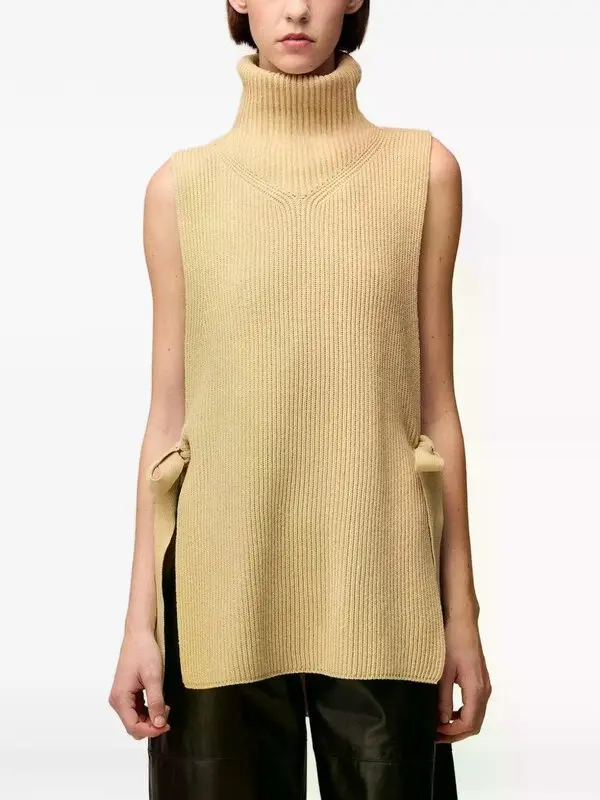RETORI Retro Ribbed Knit Side-tie Vest