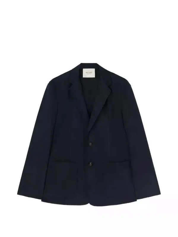 RETORI Embroidered Single-breasted Blazer