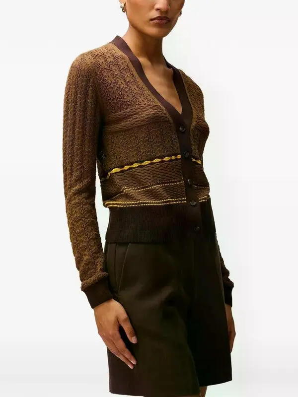 RETORI Retrofit Mix-stitch Knit Cardigan
