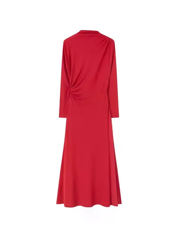 RETORI Retroi Draped Mock Neck Maxi Dress