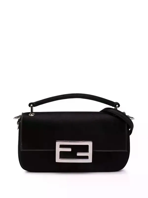 Fendi Satin Baguette Phone Pouch Satchel