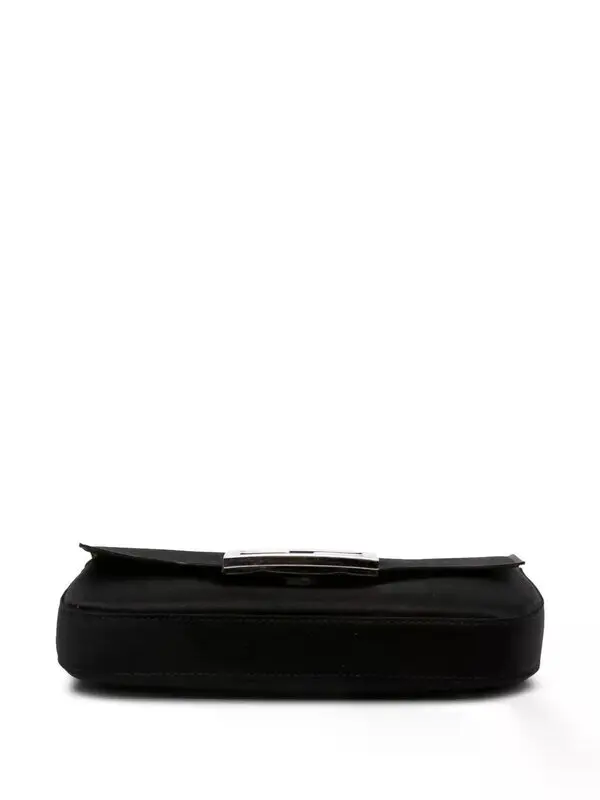 Fendi Satin Baguette Phone Pouch Satchel