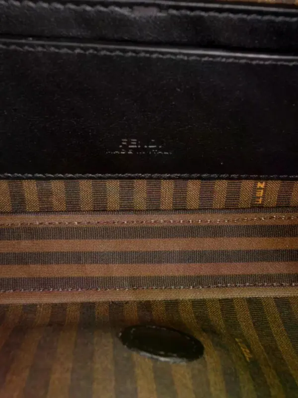 Fendi Satin Baguette Phone Pouch Satchel