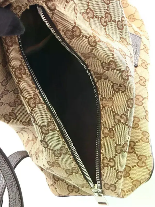 Gucci Gg Canvas Drawstring Backpack