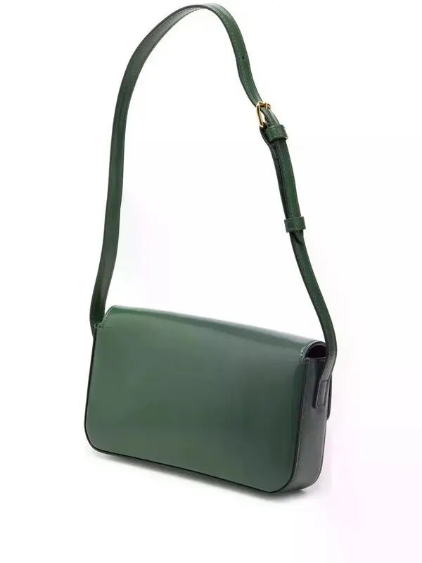 Celine Shiny Calfskin Claude Shoulder Bag - Green