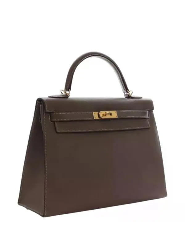 Hermès 2015 Epsom Kelly Ii Sellier 32 Satchel - Brown