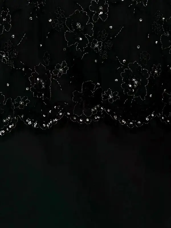Valentino Garavani Sequin-embellished Floral Lace Midi Dress