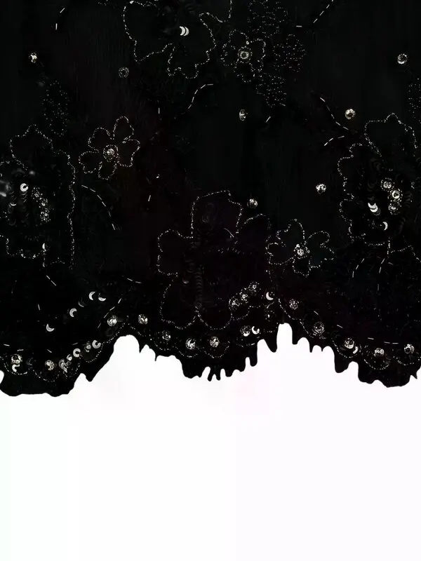 Valentino Garavani Sequin-embellished Floral Lace Midi Dress