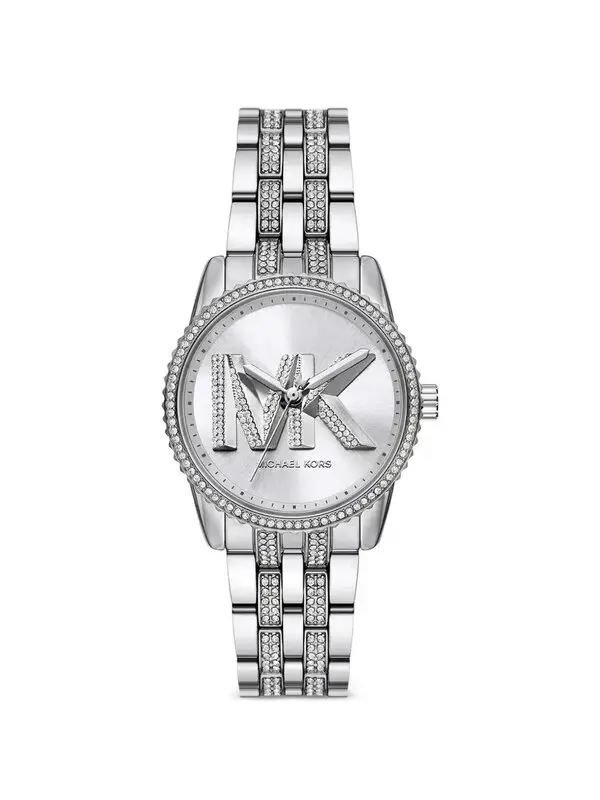 Michael Kors Crystal-embellished -tone Watch - Silver