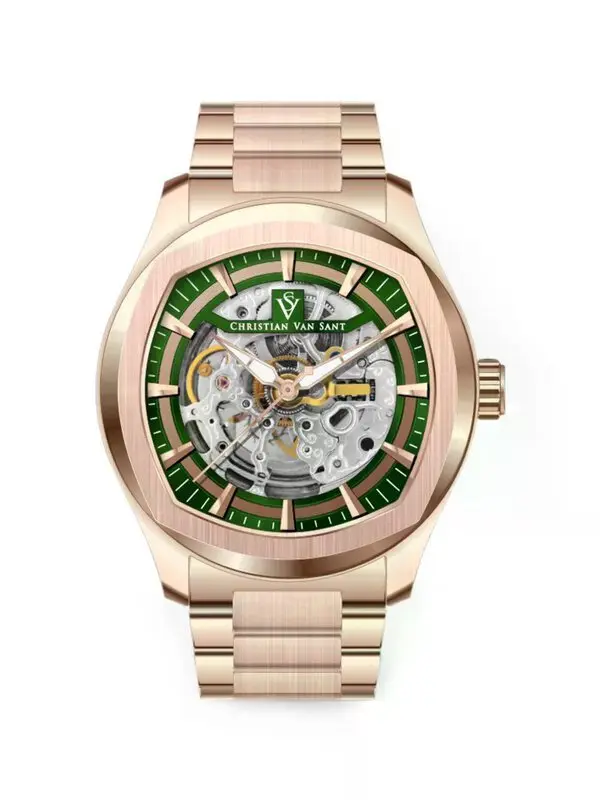 CHRISTIAN VAN SANT Romeo Skeleton Watch - Green