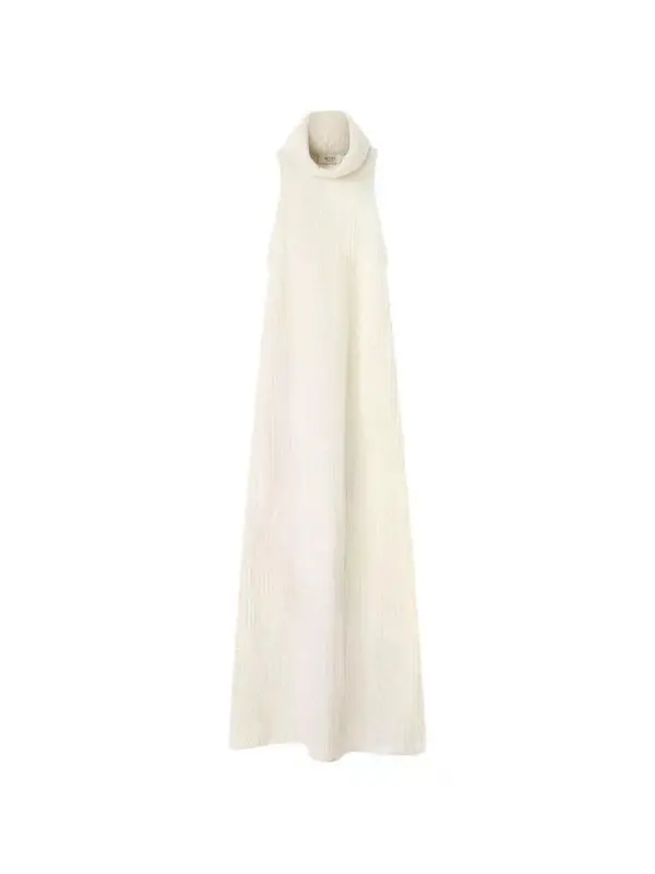 RETORI Retro Sleeveless Maxi Dress With Maxi Collar