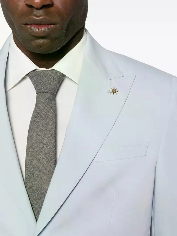 MANUEL RITZ Single-breasted Wool Suit - Blue
