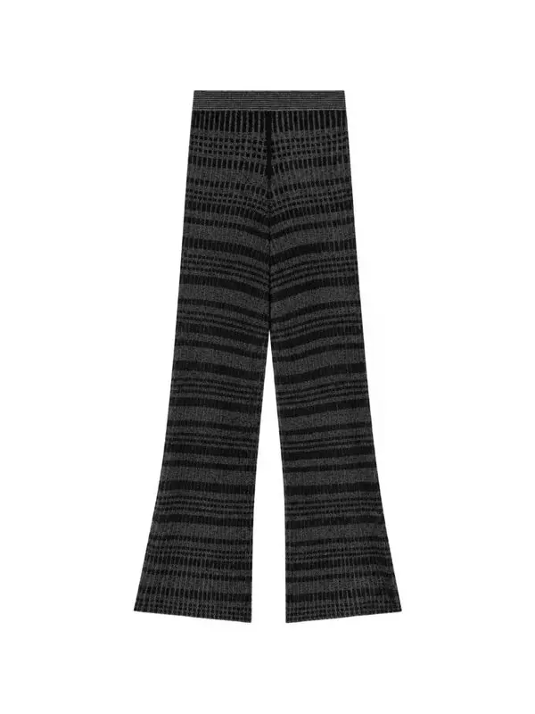 RETORI Retro Patterned Knitted Wool Trousers