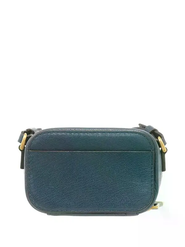 Dior 2021 Mini Goatskin Saddle Pouch Crossbody Bag - Blue