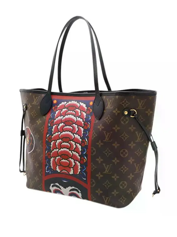 LOUIS VUITTON 2017 Monogram Kabuki Neverfull Mm Tote Bag - Brown