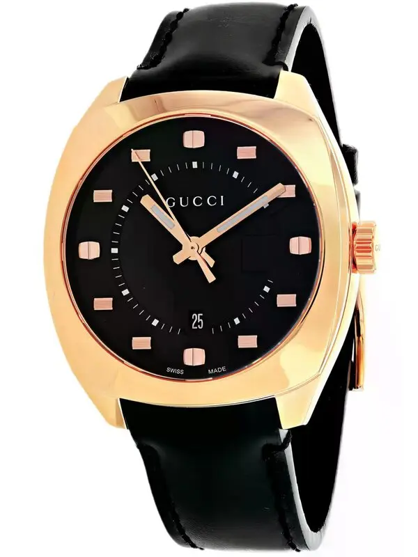 Gucci Logo Detail Watch - Black