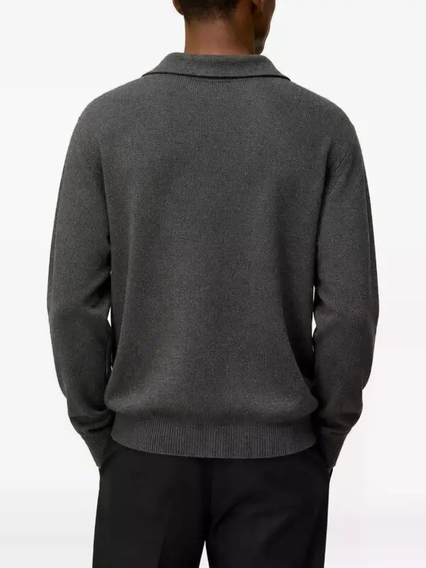 RETORI Knitted Long-sleeved Wool Polo Shirt