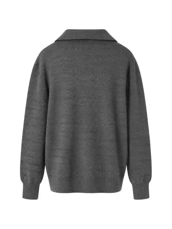 RETORI Knitted Long-sleeved Wool Polo Shirt