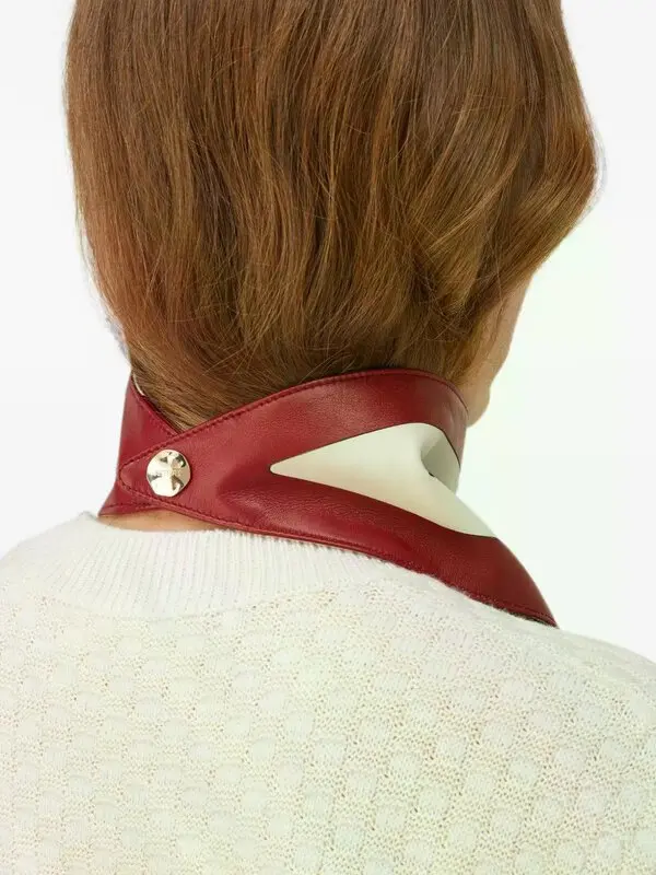 RETORI Color-block Lambskin Scarf