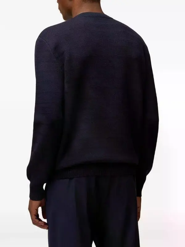 RETORI Retro Interlock-knit Crew-neck Sweater