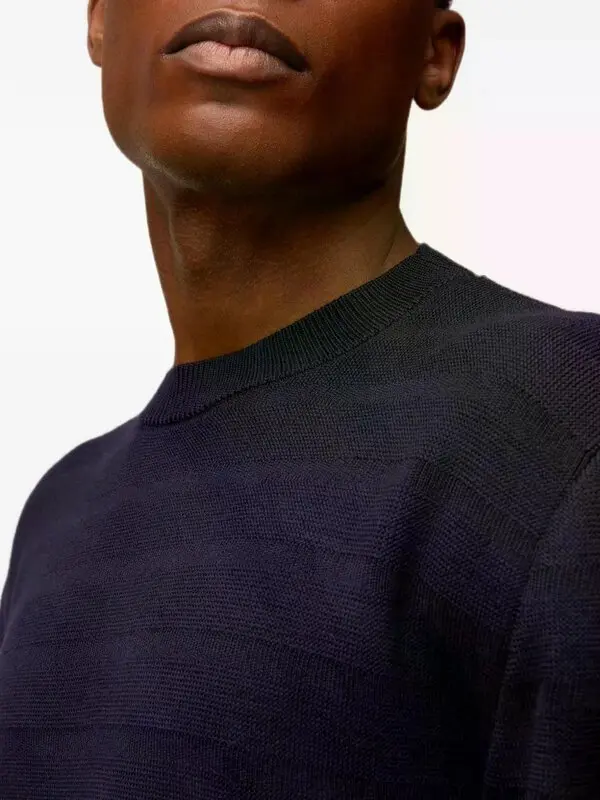 RETORI Retro Interlock-knit Crew-neck Sweater