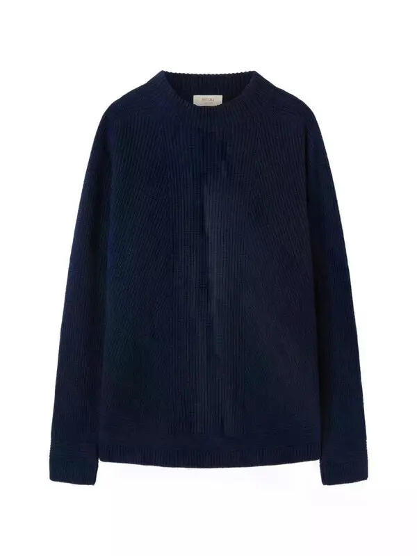 RETORI Ribbed-knit Mock Neck Cashmere Sweater