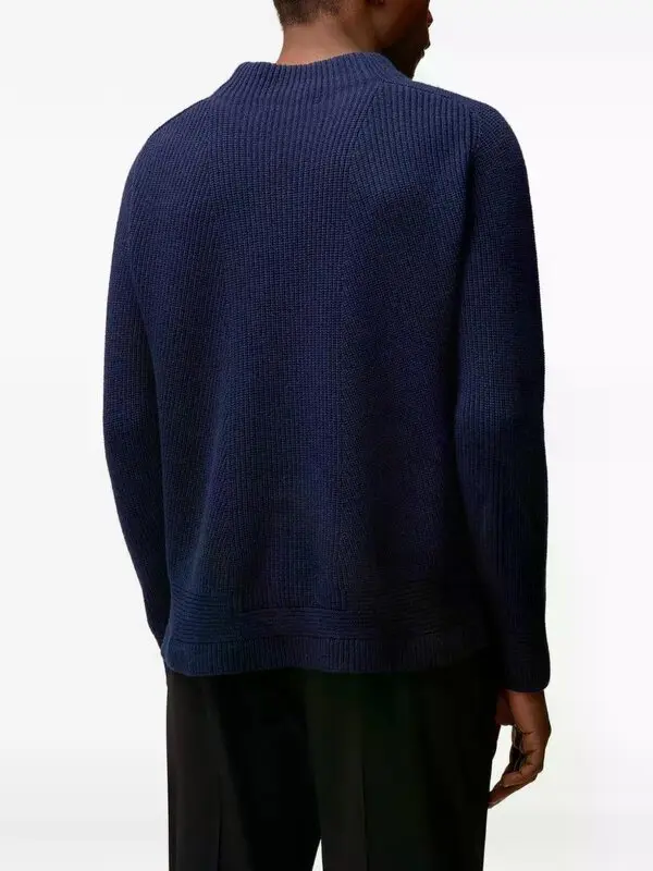 RETORI Ribbed-knit Mock Neck Cashmere Sweater