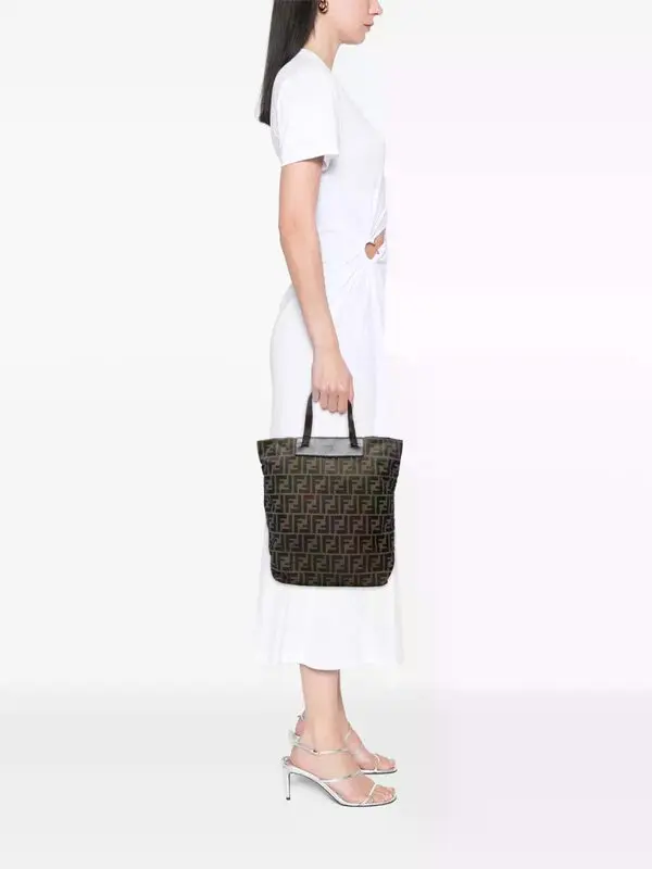 Fendi Zucca Canvas Tote Bag