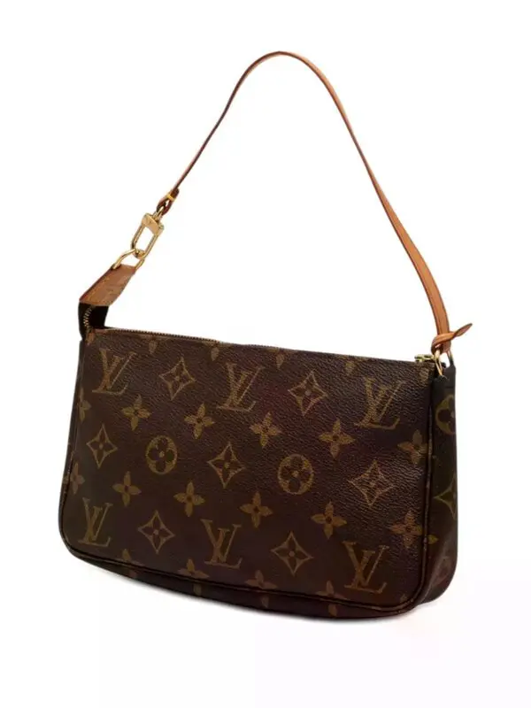 LOUIS VUITTON Monogram Pochette Accessoires Shoulder Bag - Brown