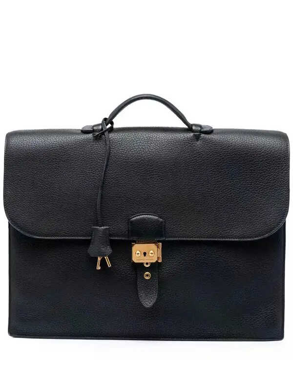 Hermès 2003 Sac A Depeches 41 Business Bag - Black