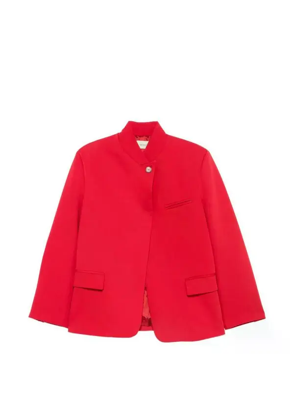 VICOLO High-neck Single-button Blazer