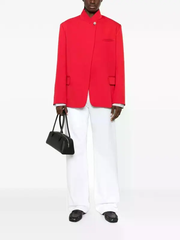 VICOLO High-neck Single-button Blazer