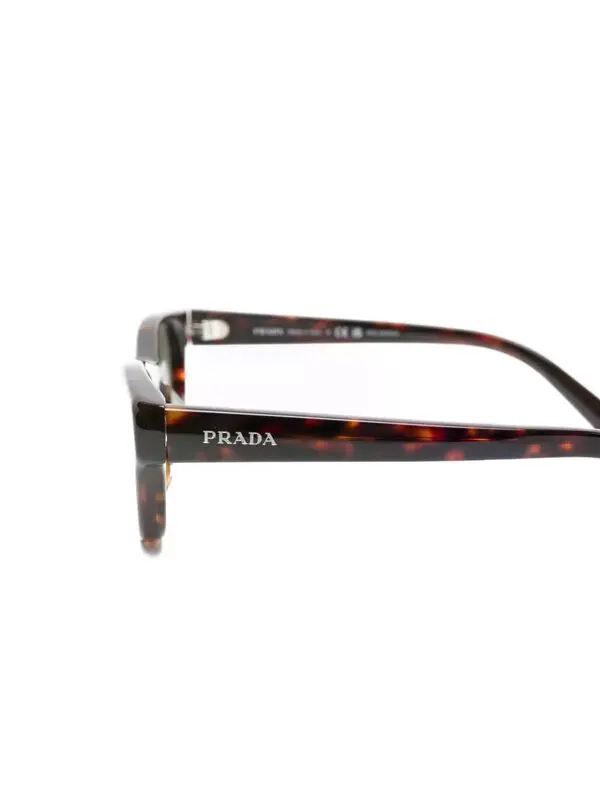 Prada Rectangle-frame Sunglasses - Brown