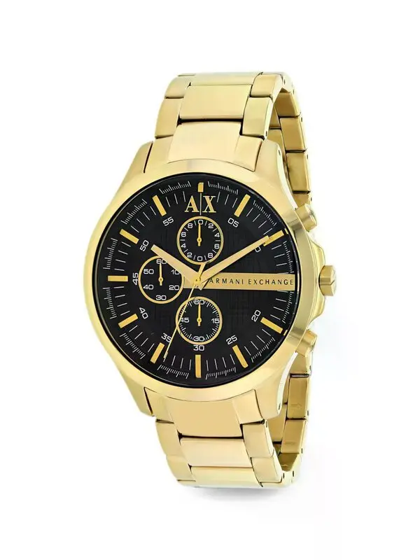 Armani Exchange Chronograph Stainless Steel Watch - Black