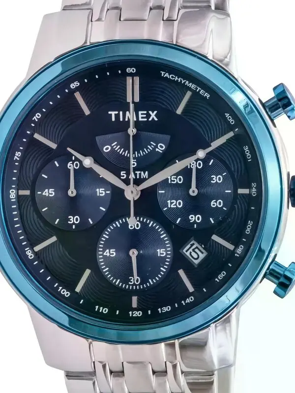 TIMEX Classic 43mm Chronograph Watch With Link Bracelet
