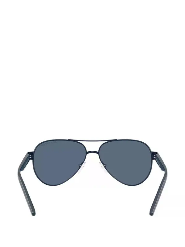 Armani Exchange Aviator Sunglasses With Matte Browline Frame