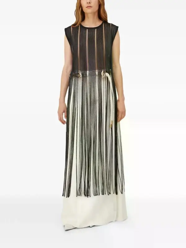 RETORI Retrofete Embroidered Fringed Vest