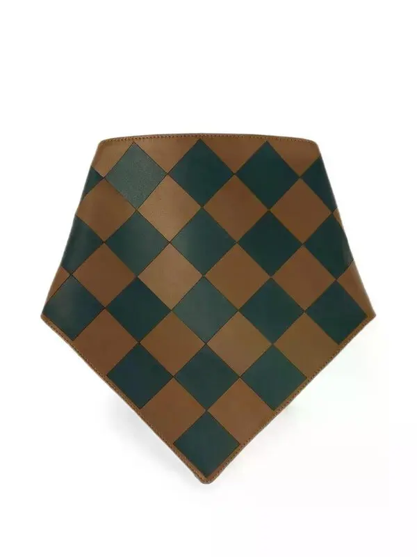 RETORI Damier Pattern Leather Bandana