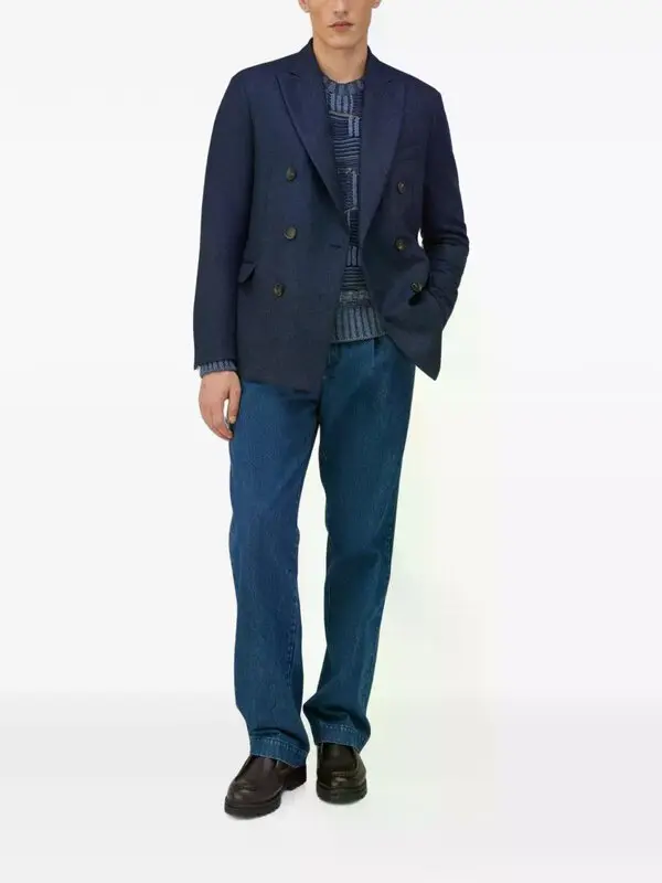 RETORI Double-breasted Peak-lapel Blazer