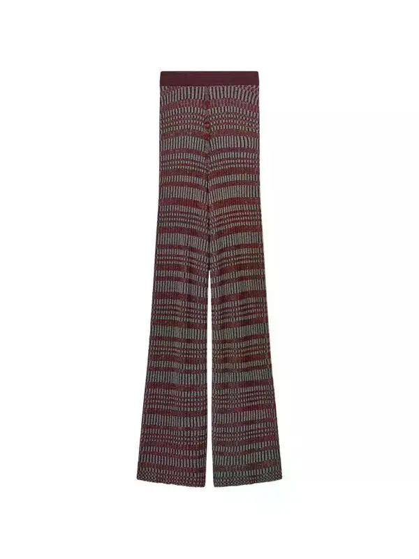 RETORI Retro Micro-check Wide Leg Trousers