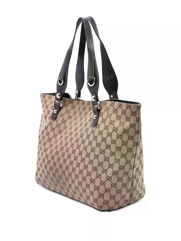 Gucci Gg Canvas Icon Bit Tote Bag - Neutrals