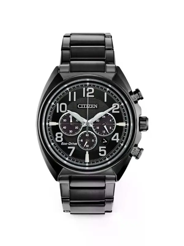 Citizens Of Humanity Eco-drive 43mm Chronograph Watch - Black