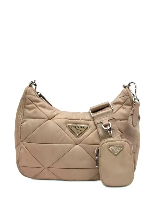 Prada Quilted Re-nylon Padded Re Edition 2005 Crossbody Bag - Neutrals
