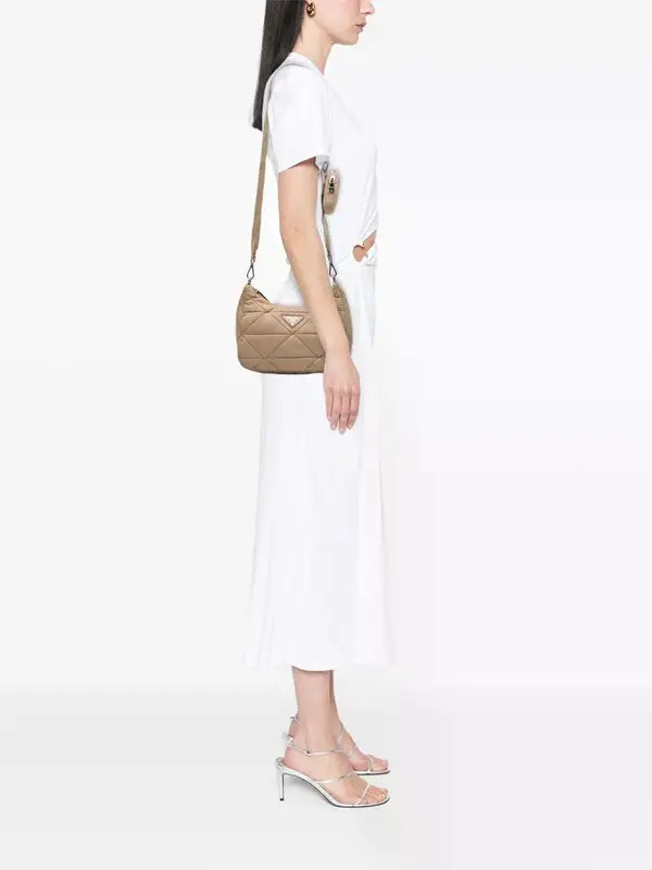 Prada Quilted Re-nylon Padded Re Edition 2005 Crossbody Bag - Neutrals