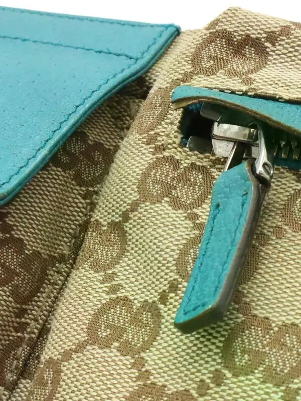 Gucci Gg Canvas Web Double Pocket Belt Bag - Neutrals