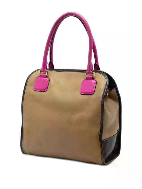 Loewe Tricolor Leather Anagram Handbag