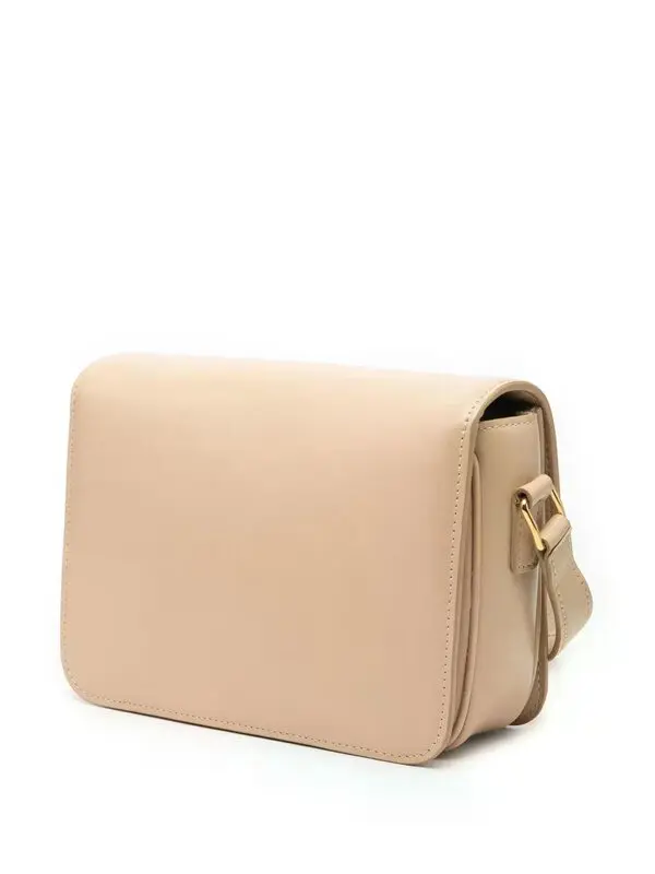 Celine Shiny Calfskin Triomphe Crossbody Bag