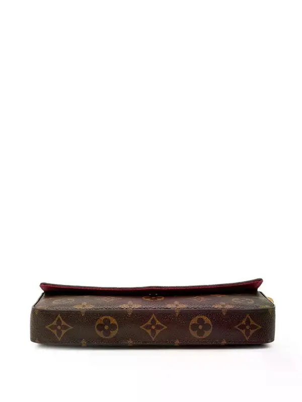 LOUIS VUITTON Monogram Pochette Felicie Crossbody Bag - Brown