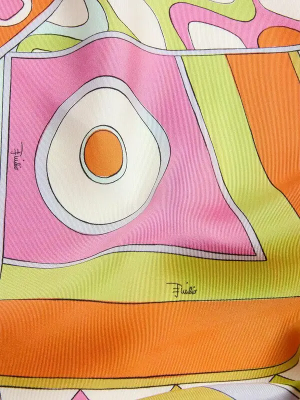 Emilio Pucci Vivara-print Small Silk Carr